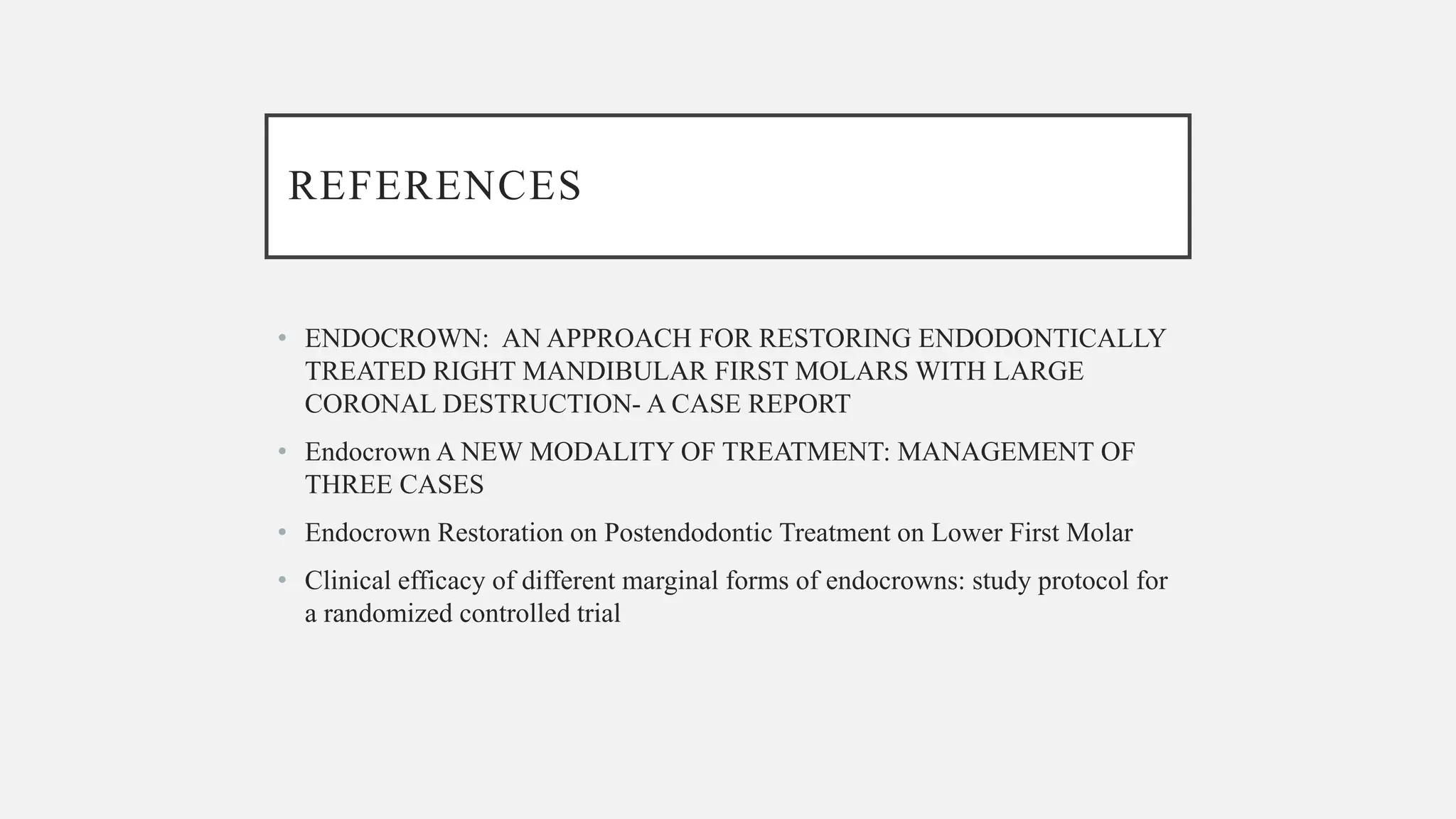ENDOCROWNS AN INNOVATIVE APPROACH, INDICATION AND ADVANTAGES ...