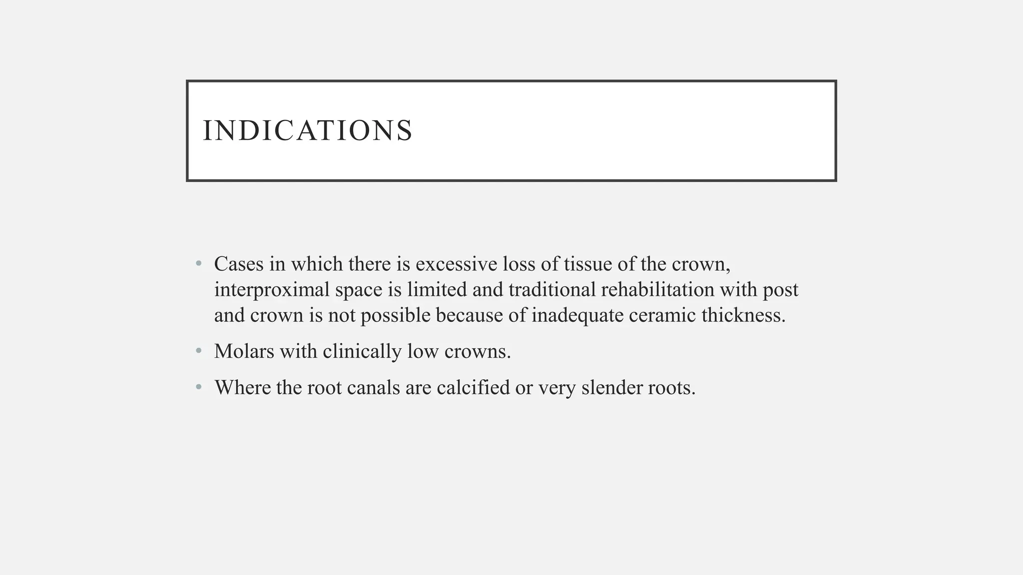 ENDOCROWNS AN INNOVATIVE APPROACH, INDICATION AND ADVANTAGES ...