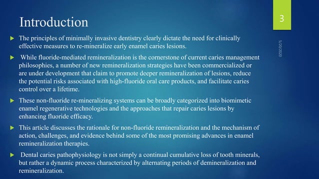 Enamel Remineralization Systems Ppt