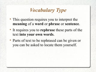 Jc A - Question interpretation skills | PPT
