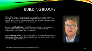 'Building Blocks' assessing capacity & capabilities in nonprofit orgs | PPT
