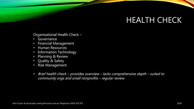 'Building Blocks' assessing capacity & capabilities in nonprofit orgs | PPT