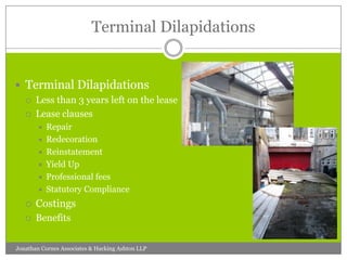 Jonathan Cornes Associates & Hacking Ashton Dilapidations Presentation ...