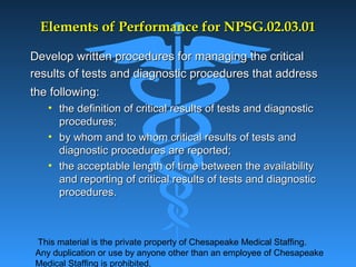 2013 JCAHO Patient Safety Goals | PPT