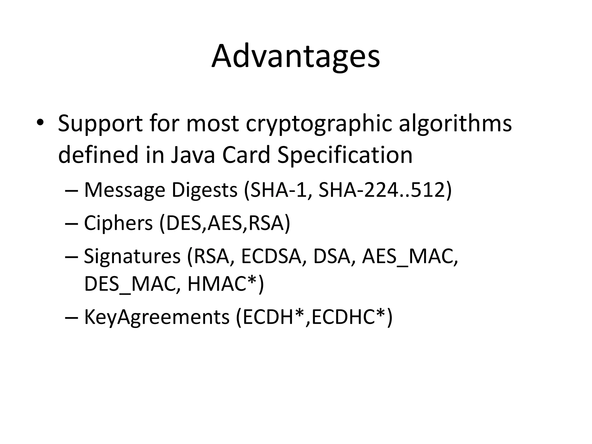 jCardSim - development platform for Java Card Applications | PPTX
