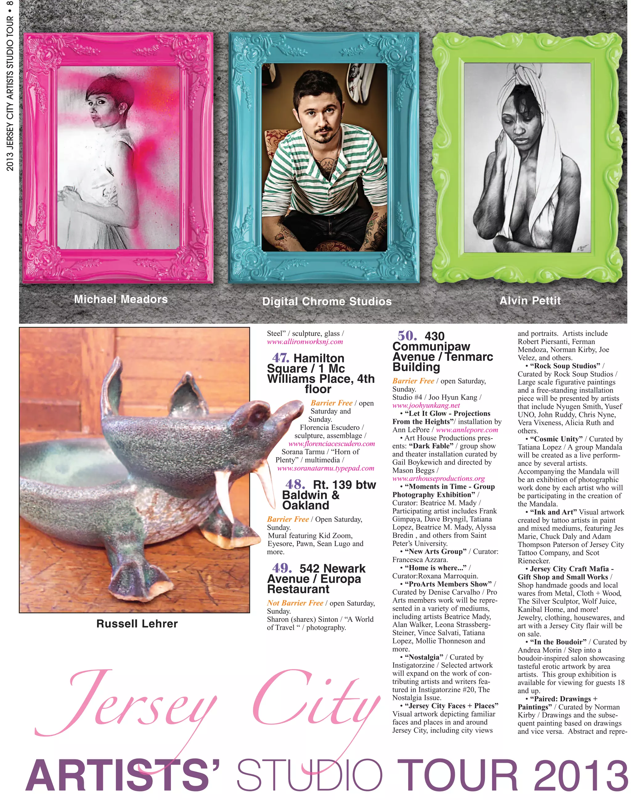 Jersey City Artists' Studio Tour 2013 | PDF