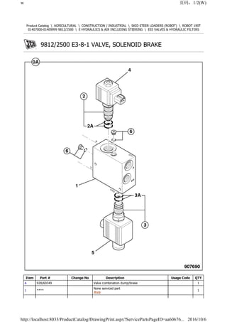 JCB 190T Robot Parts Catalogue Manual Instant Download (Serial Number ...