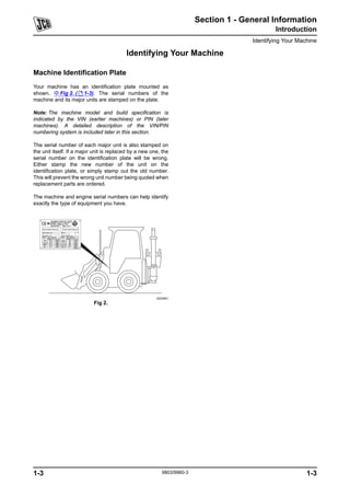 Jcb 1 cx (series 1) backhoe loader service repair manual sn751600 and ...