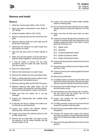 Jcb 2 dx backhoe loader service repair manual from 1915700 to 1917405 | PDF
