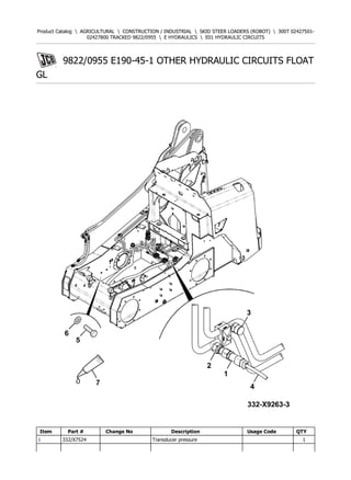 JCB 300T TRACKED Robot Parts Catalogue Manual (Serial Number 02427501 ...