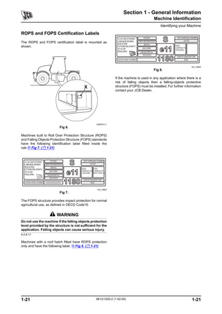 Jcb 3230 tier 4 fastrac service repair manual (serial no. from 1272500 ...