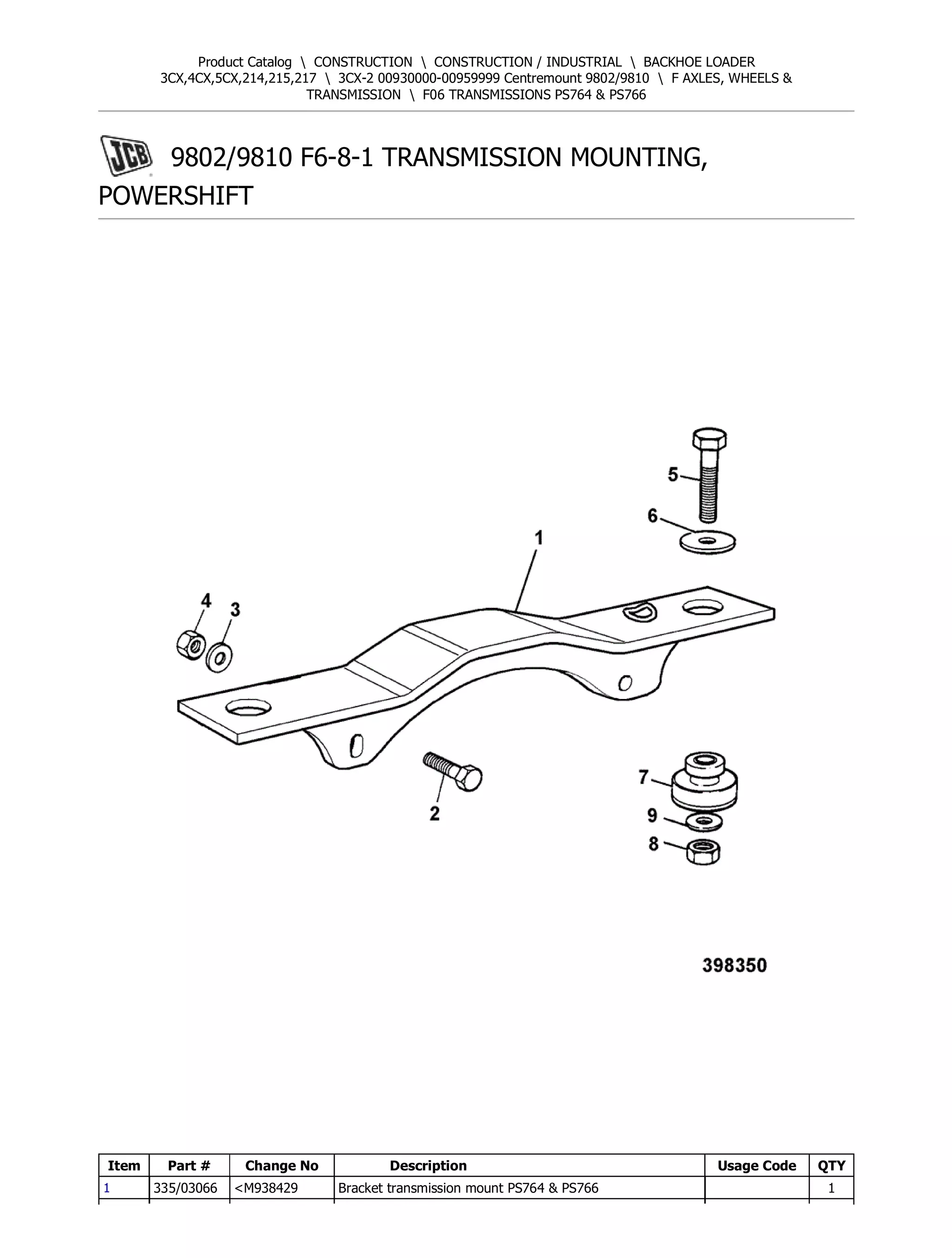 JCB 3CX-2 BACKOHE LOADER Parts Catalogue Manual (Serial Number 00930000-00959999).pdf