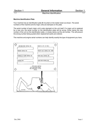 Jcb 3 dx backhoe loader service repair manual | PDF