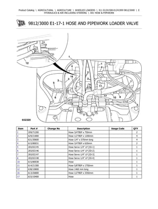 JCB 411 Wheeled Loader Parts Catalogue Manual (Serial Number 01241500 ...