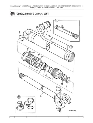 JCB 414S Wheeled Loader Parts Catalogue Manual (Serial Number 00537000 ...