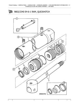 JCB 414S Wheeled Loader Parts Catalogue Manual (Serial Number 00537000 ...