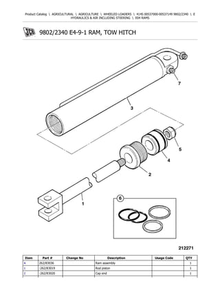 JCB 414S Wheeled Loader Parts Catalogue Manual (Serial Number 00537000 ...