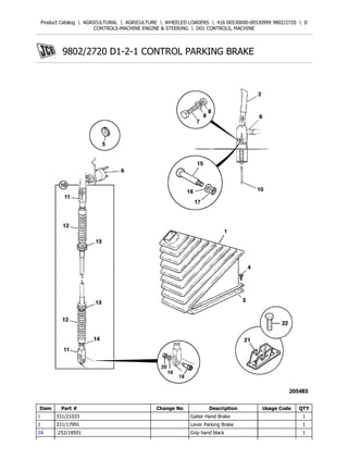 JCB 416 Wheeled Loader Parts Catalogue Manual (Serial Number 00530600 ...