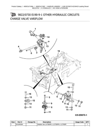 JCB 418S Wheeled Loader Parts Catalogue Manual (Serial Number 02335673 ...