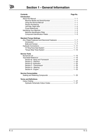 Jcb 426 wheeled loading shovel service repair manual sn 531001 | PDF