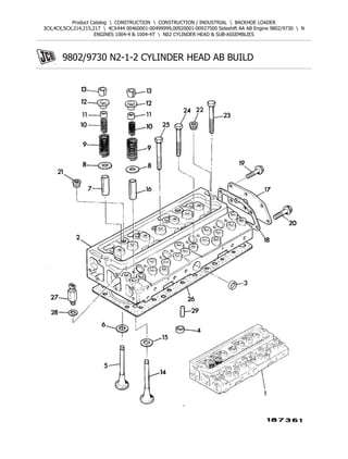 JCB 4CX444 (Sideshift AA AB Engine) BACKOHE LOADER Parts Catalogue ...