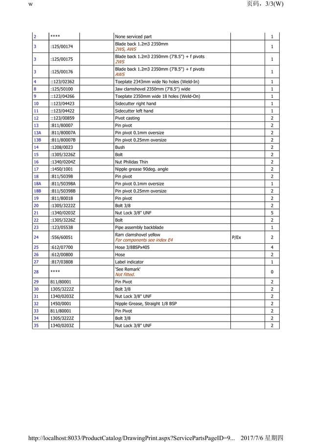 JCB 4CX SM444 BACKOHE LOADER Parts Catalogue Manual (Serial Number ...