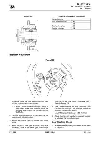 Jcb 509 42 telescopic handler service repair manual sn from 1402020 and ...