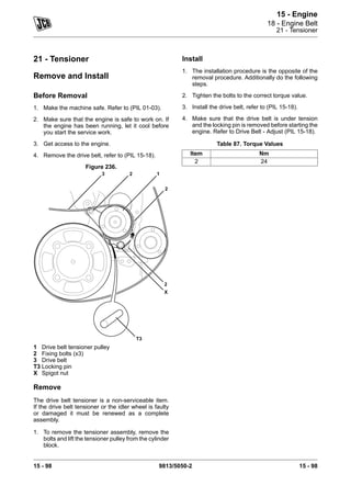Jcb 510 56 telescopic handler service repair manual sn from 2433101 ...