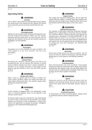 Jcb 520 55 aws telescopic handler service repair manual | PDF