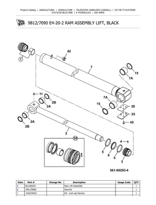 JCB 527-58 T3 Telescopic Handlers (Loadall) Parts Catalogue Manual ...