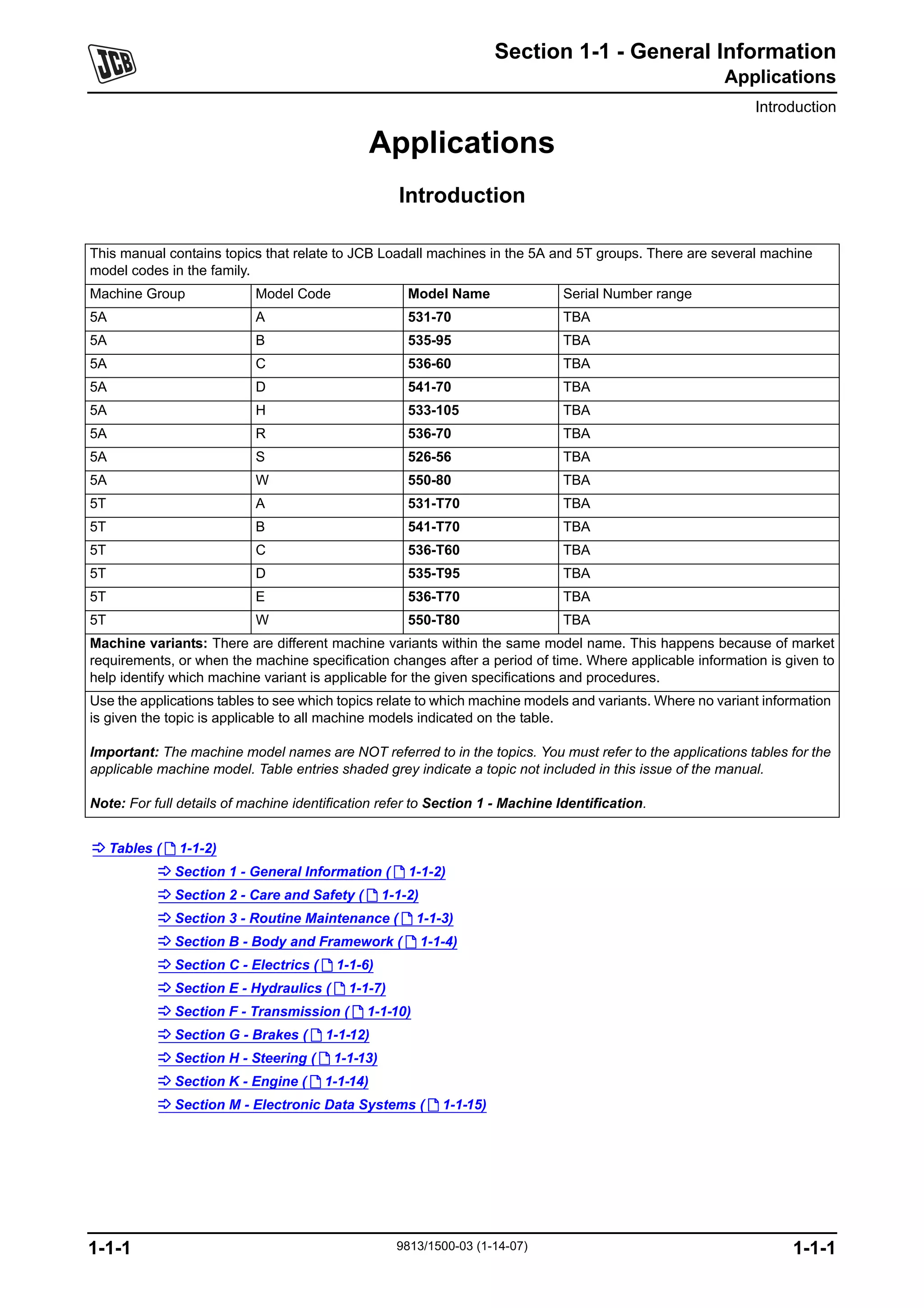 Jcb 533 105 telescopic handler service repair manual serial number ...