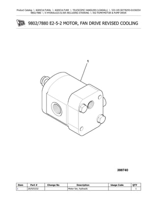 JCB 533-105 Telescopic Handlers (Loadall) Parts Catalogue Manual ...