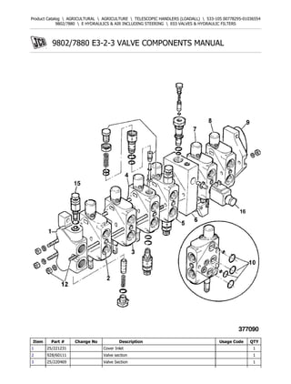 JCB 533-105 Telescopic Handlers (Loadall) Parts Catalogue Manual ...