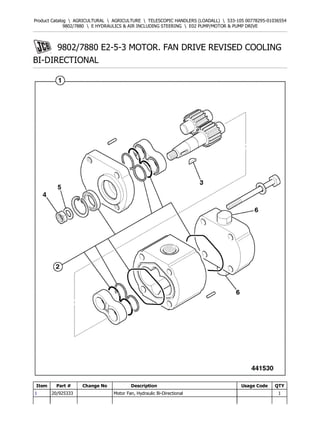 JCB 533-105 Telescopic Handlers (Loadall) Parts Catalogue Manual ...
