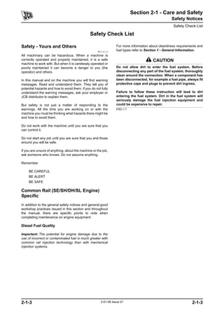 JCB 535-T95 Telescopic Handler Service Repair Manual Serial Number ...