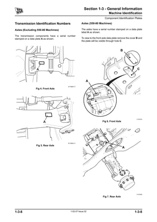 Jcb 536 60 telescopic handler service repair manual serial number range ...