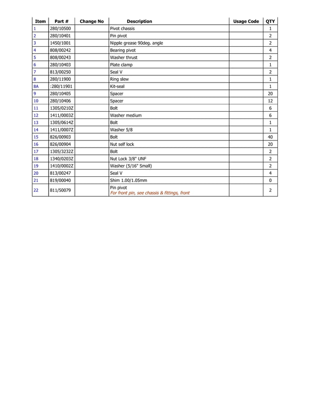 JCB 712-37 ADT ARTICULATED DUMP TRUCK Parts Catalogue Manual (Serial ...