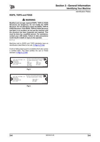 Jcb 8035 zts compact excavator service repair manual sn 1230500 | PDF