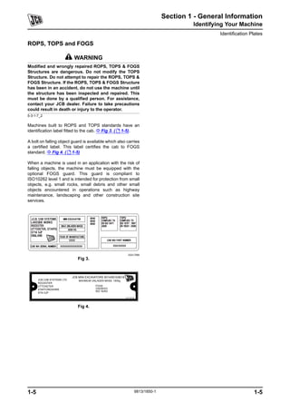 Jcb 8055 rts mini crawler excavator service repair manual sn 2060250 | PDF