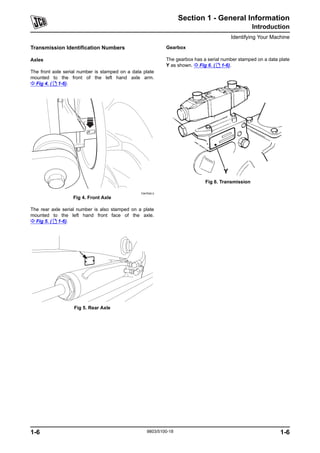 Jcb 940 rough terrain fork lift service repair manual serial no ...