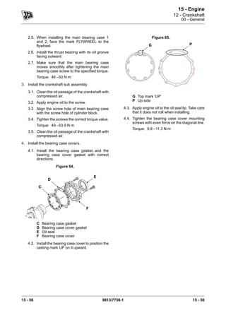 Jcb ct160 tandem roller service repair manual sn 2556201 and up | PDF