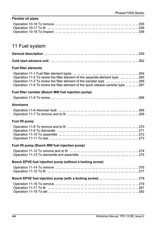 Jcb diesel 1000 series engine model aa service repair manual | PDF