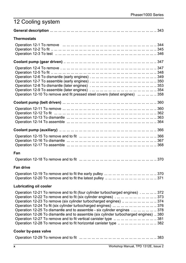 Jcb diesel 1000 series engine model aa service repair manual | PDF