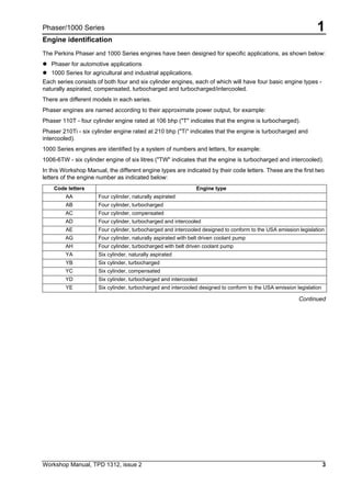 Jcb diesel 1000 series engine model aa service repair manual | PDF