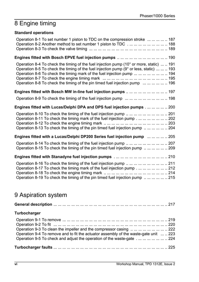 Jcb diesel 1000 series engine model aa service repair manual | PDF