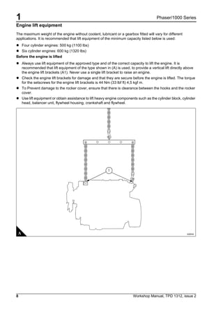 Jcb diesel 1000 series engine model yb service repair manual | PDF