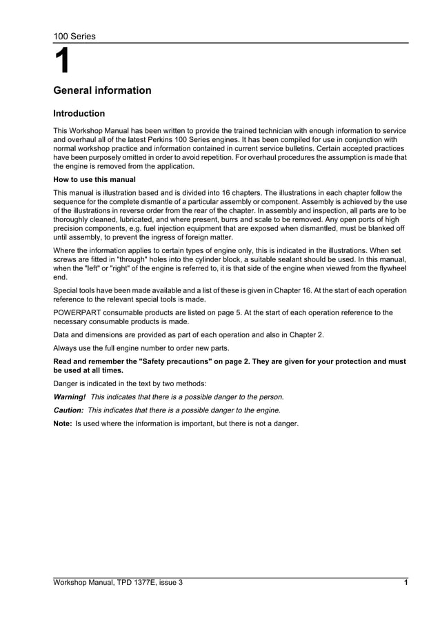 Jcb diesel 104 22 series engine service repair manual | PDF