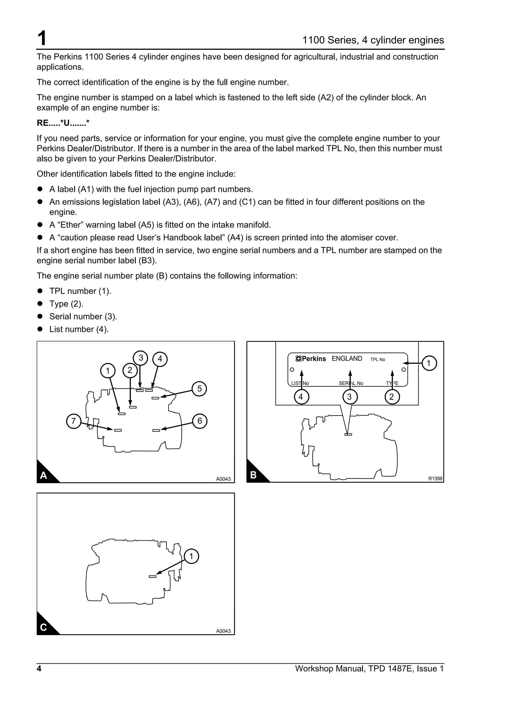 Jcb diesel 1100 series engine rh service repair manual | PDF