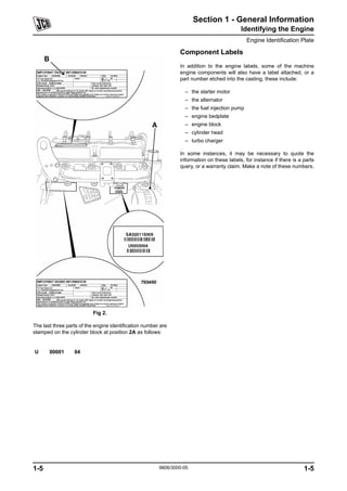 Jcb dieselmax engine (sa sc build) service repair manual | PDF