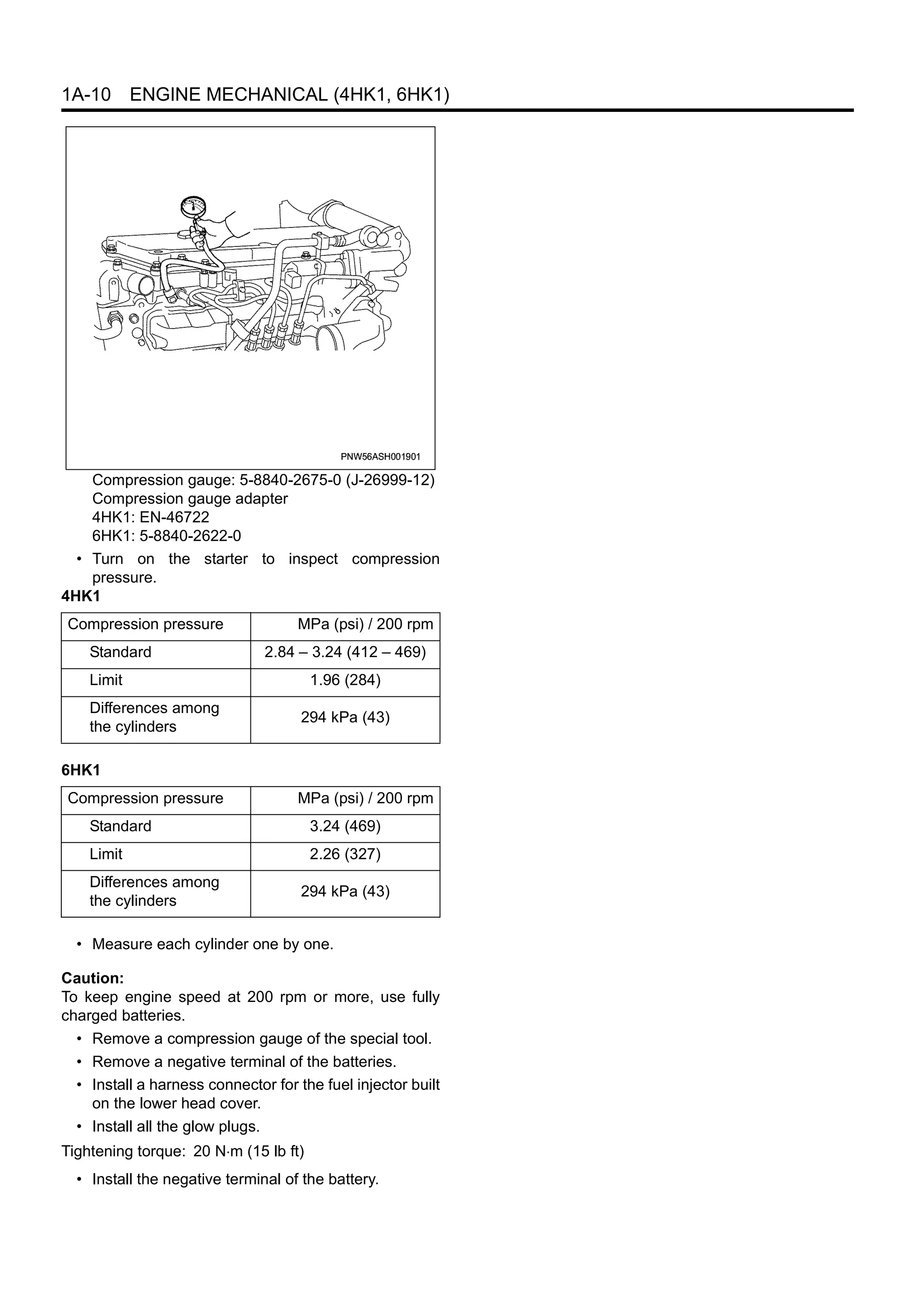Jcb isuzu 4 hk1 engine service repair manual | PDF